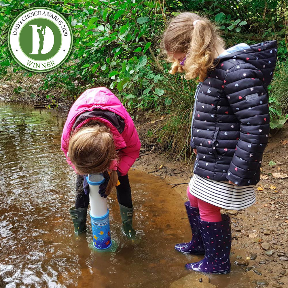 Telescopic Aquascope: Underwater Viewer with a Wide Window