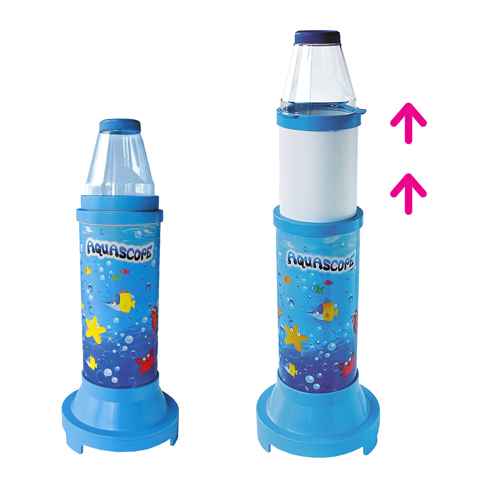 Telescopic Aquascope: Underwater Viewer with a Wide Window