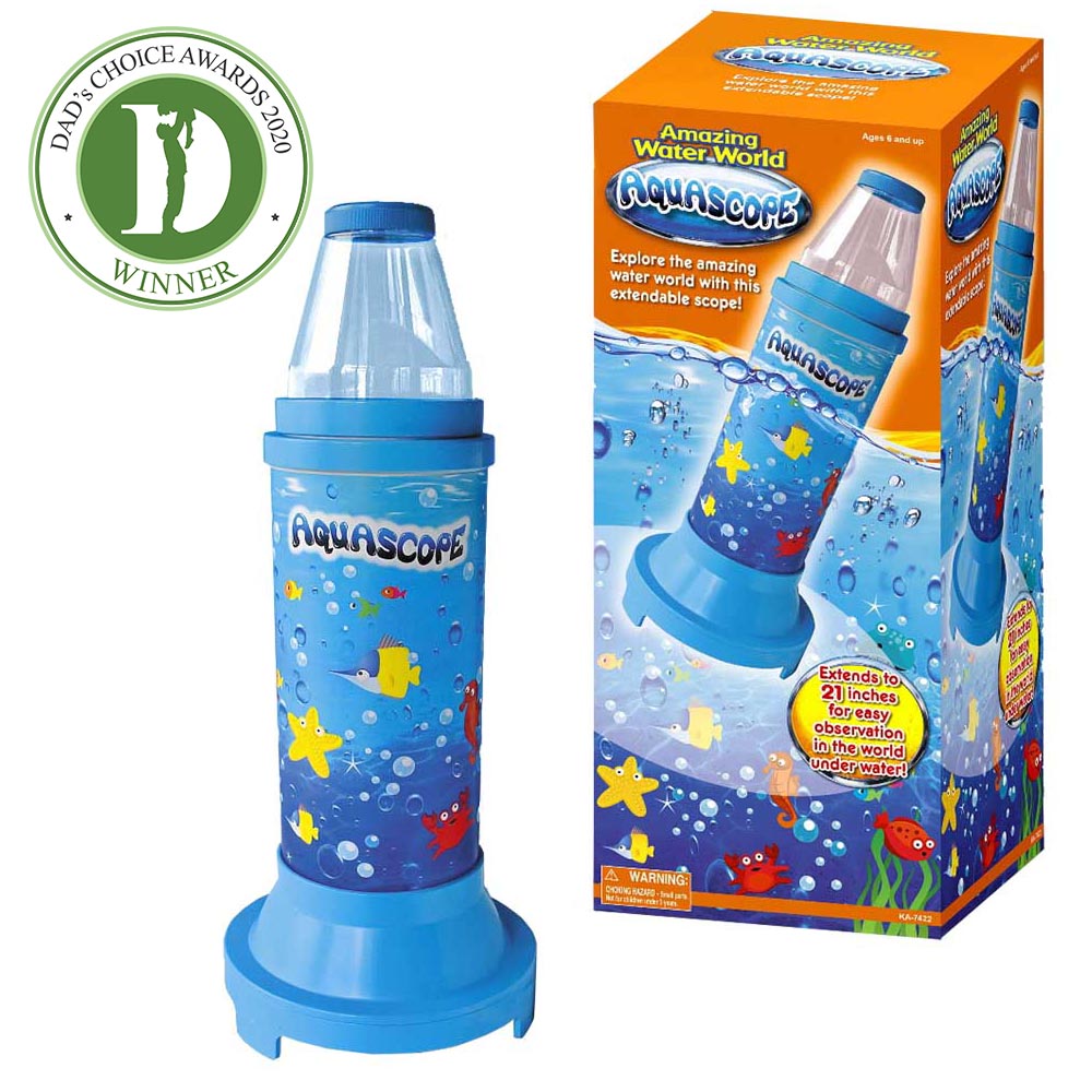 Telescopic Aquascope: Underwater Viewer with a Wide Window